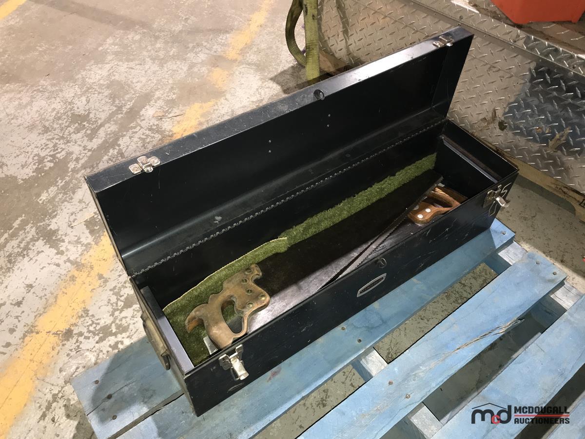 (2) Tool boxes w/ Contents & Box of Straps